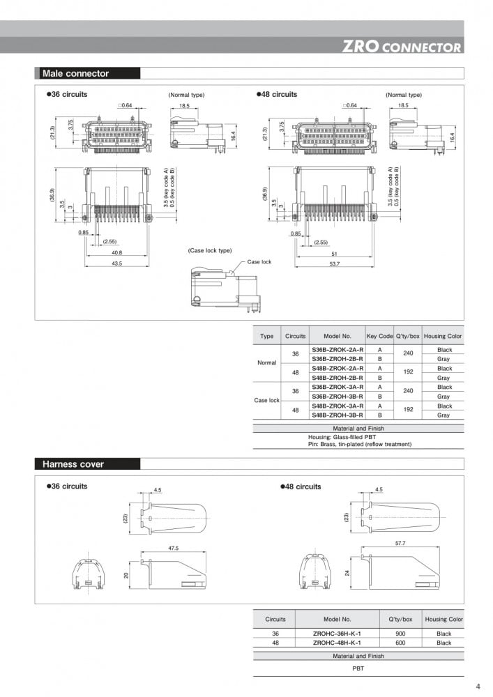 JST ZRO connector documentation page 4