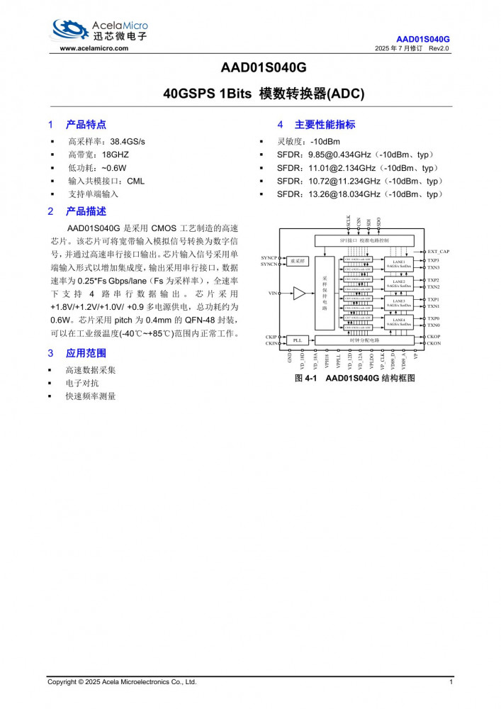 AAD01S040G technical document page preview