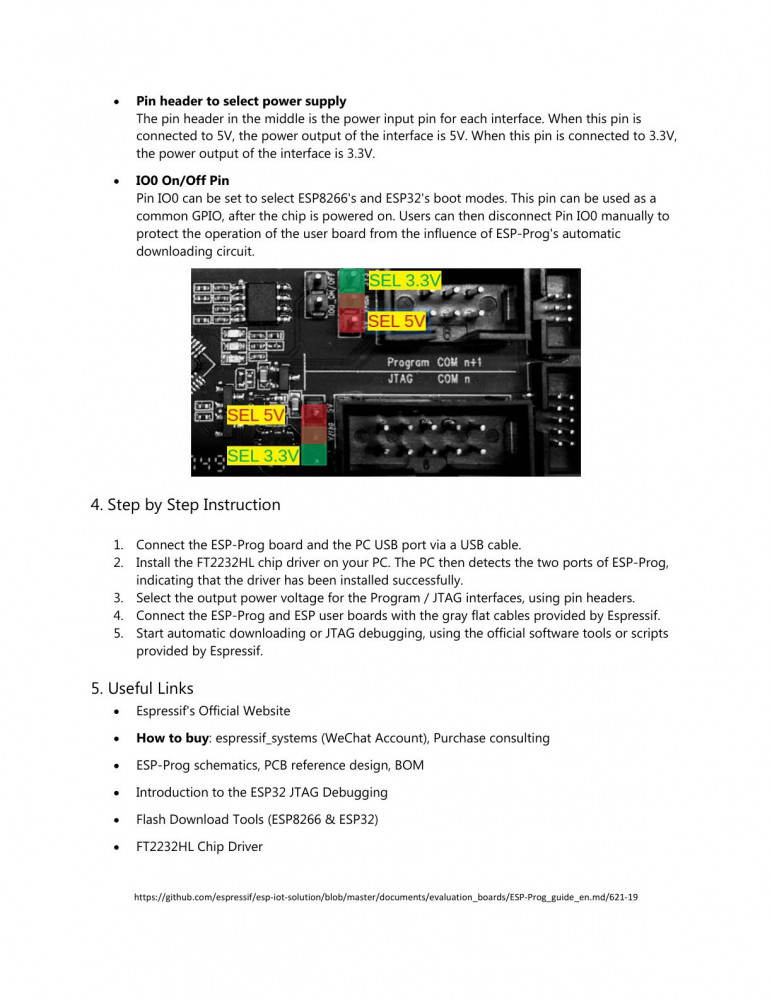 ESP-PROG documentation page 6