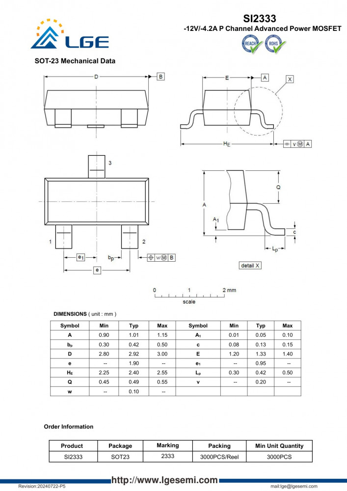 SI2333 datasheet page 5