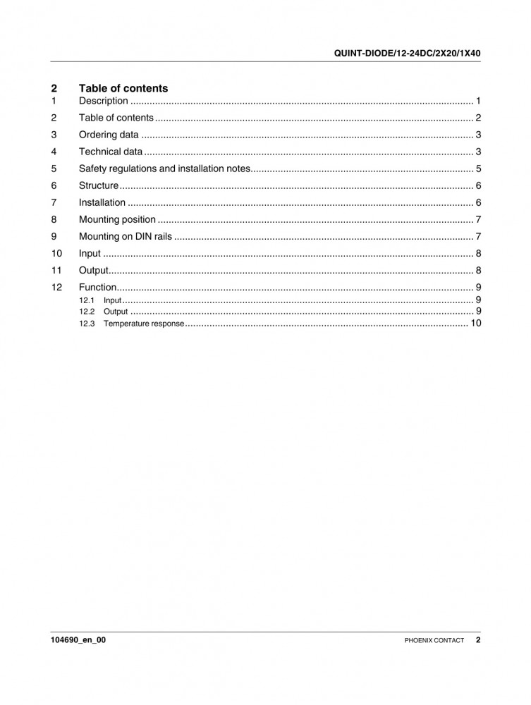 Phoenix Contact 2320157 technical document page 2