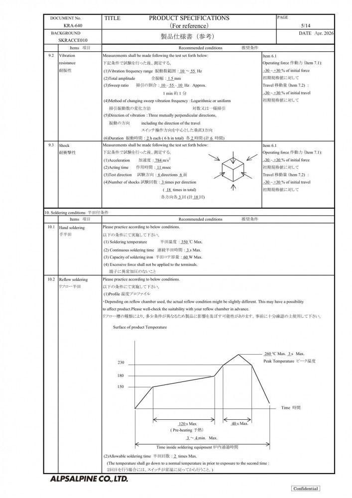 SKRACCE010 specification page 5