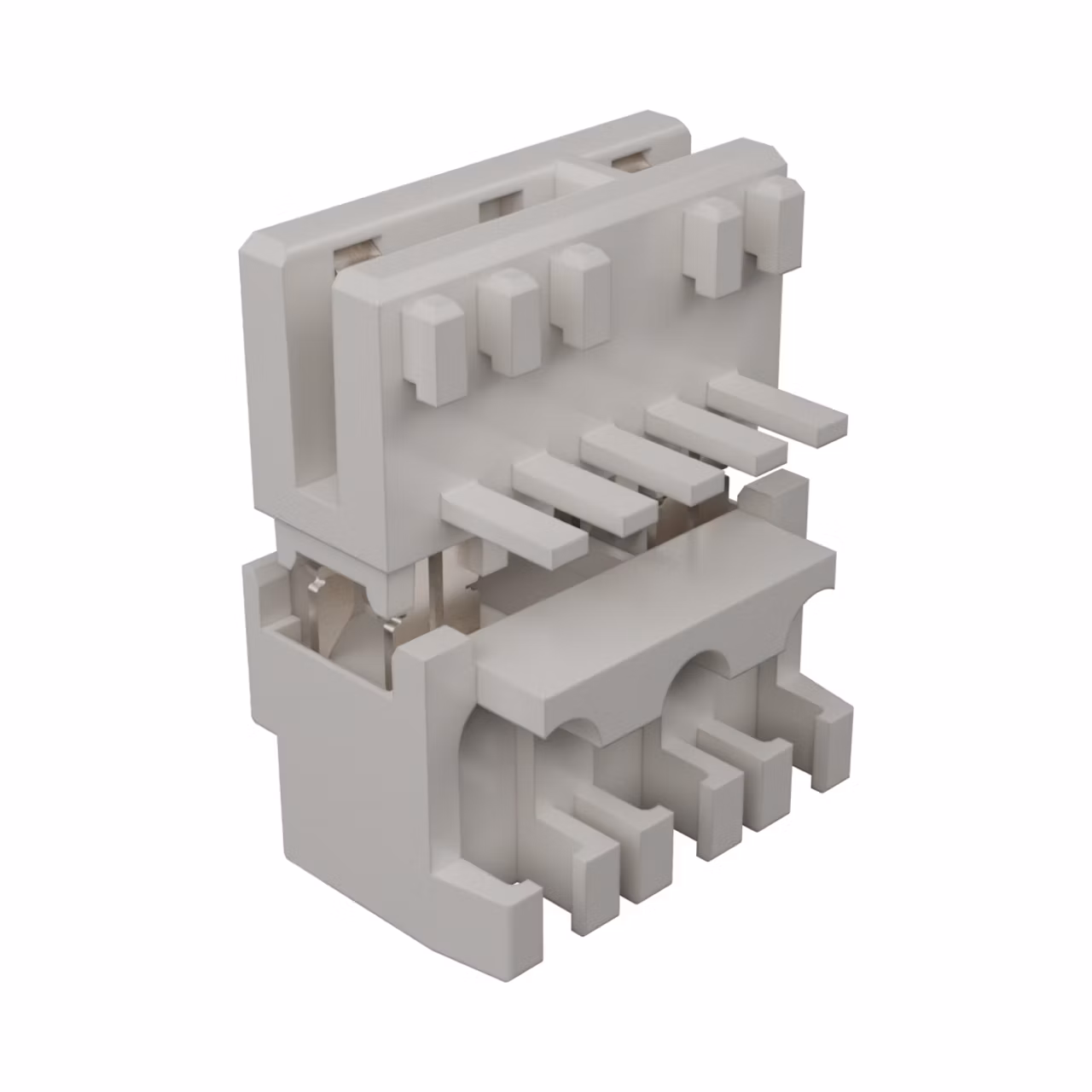 5.00mm Pitch Appli-Mate RAST Power IDT Housing, Direct/Indirect, Female, 3 Circuits, Code Key D Removed, Polarizing Rib Between Circuits 2 and 3, Voided Circuit 2, Open End Walls, Black Color Stripe, Glow-Wire Capable for sale
