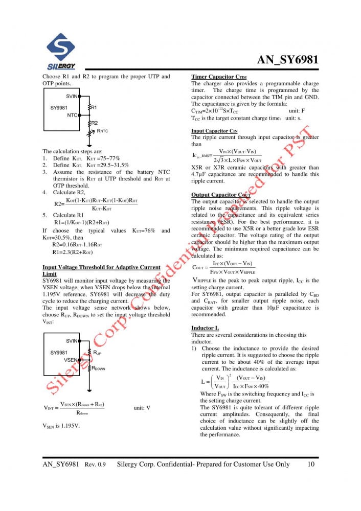SY6981QDC datasheet page 10