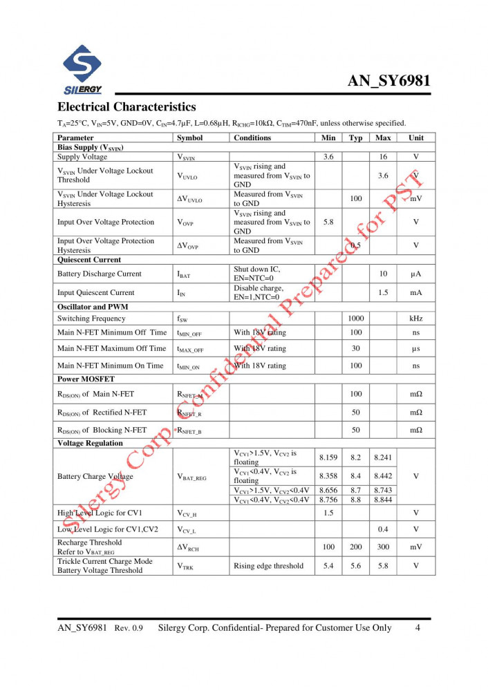 SY6981QDC datasheet page 4