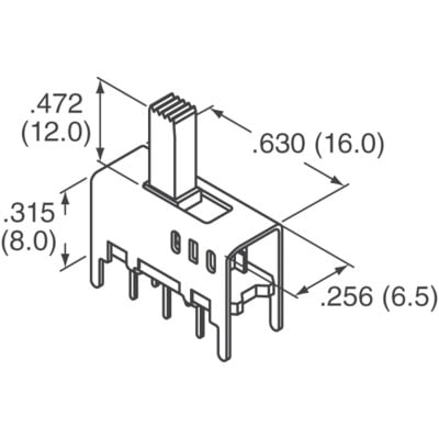 E-Switch EG2201D Slide Switch