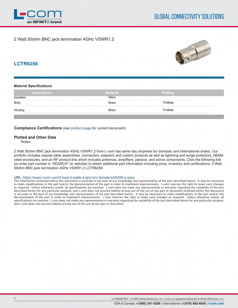 LCTR6256 product document page 2