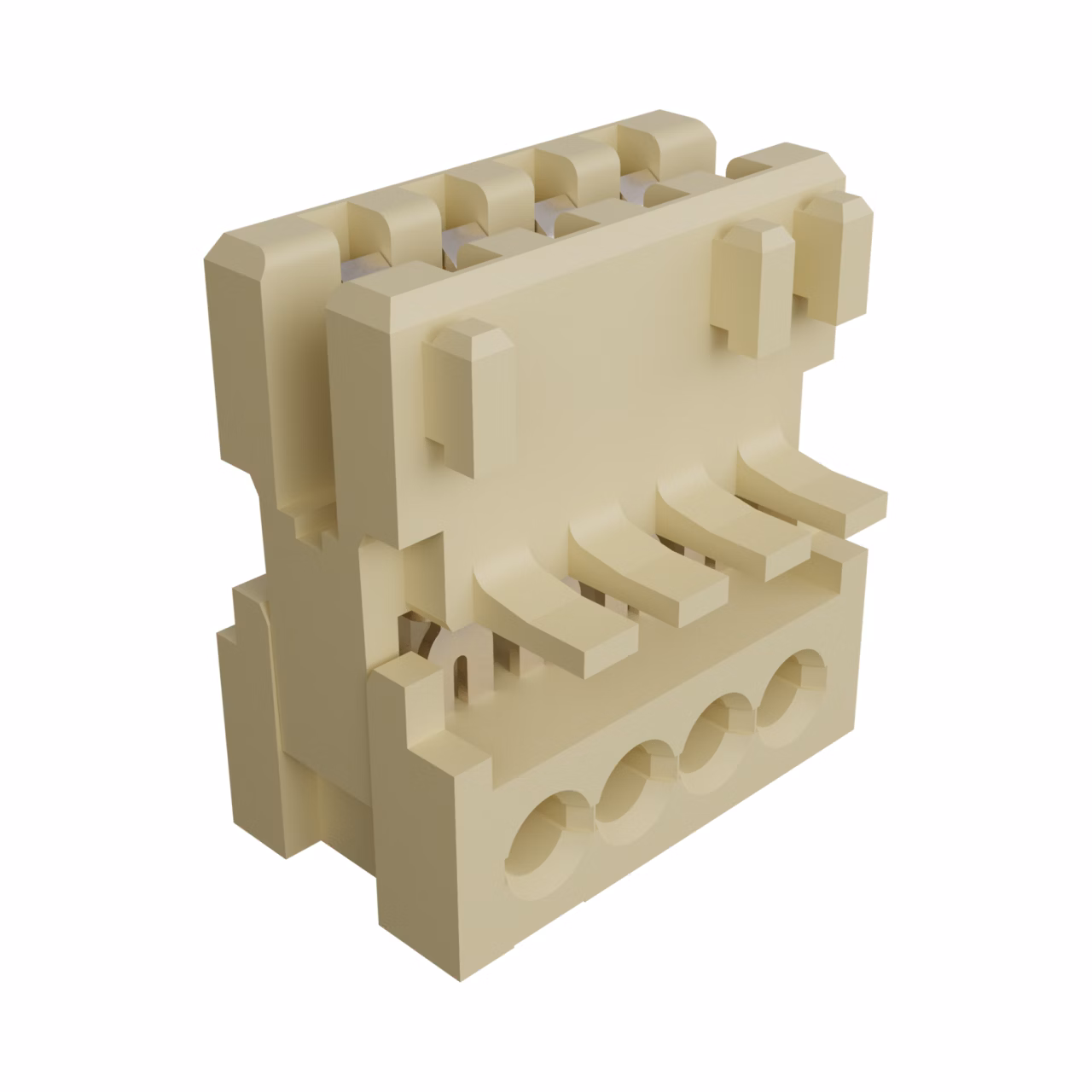 Appli-Mate RAST 2.5 Connector, 2.50mm Pitch, Female, 4 Circuits, Position Keys B and C Removed, Open Endwalls for sale