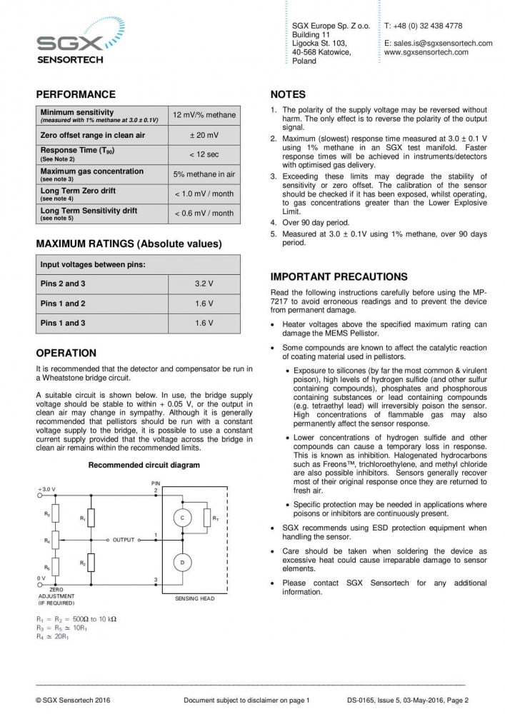 MP7217 datasheet page 2