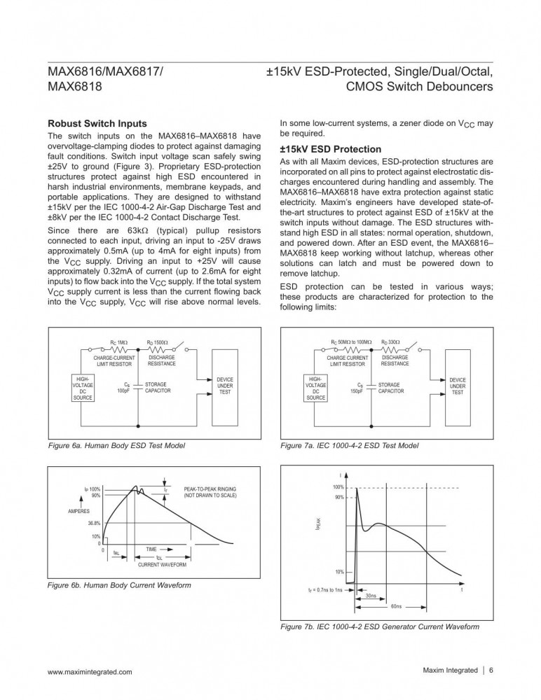 MAX6816 family datasheet page 6