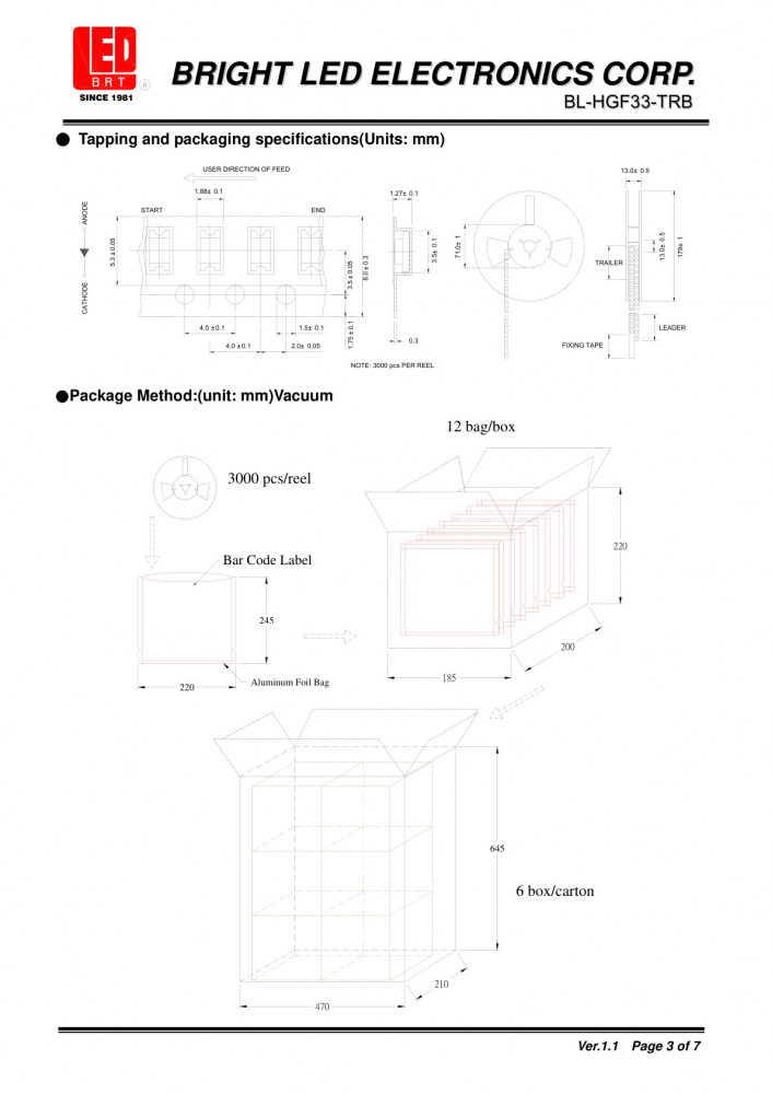BL-HGF33-TRB datasheet page 3