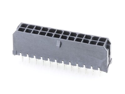 Micro-Fit CPI Header, Dual Row, Vertical, Compliant Pin Interface, 8 Circuits, LCP, Glass-Filled, UL 94V-0, 0.76µm Gold (Au) Selective Contact Plating, Tin (Sn) Plated Tails, Glow-Wire Capable