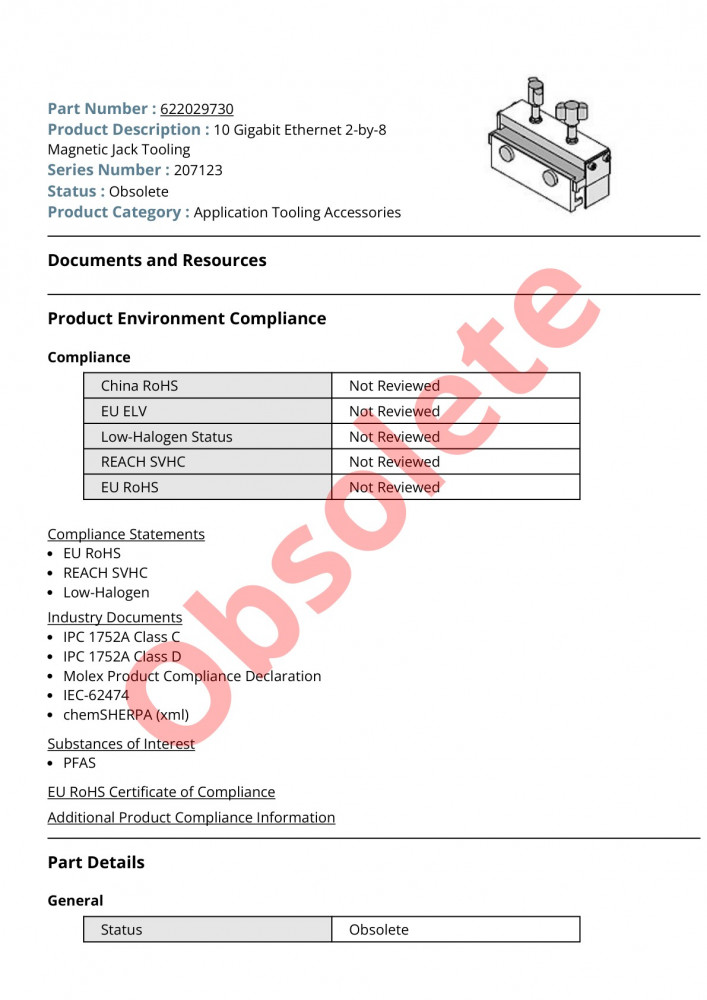 Tooling document image, page 1