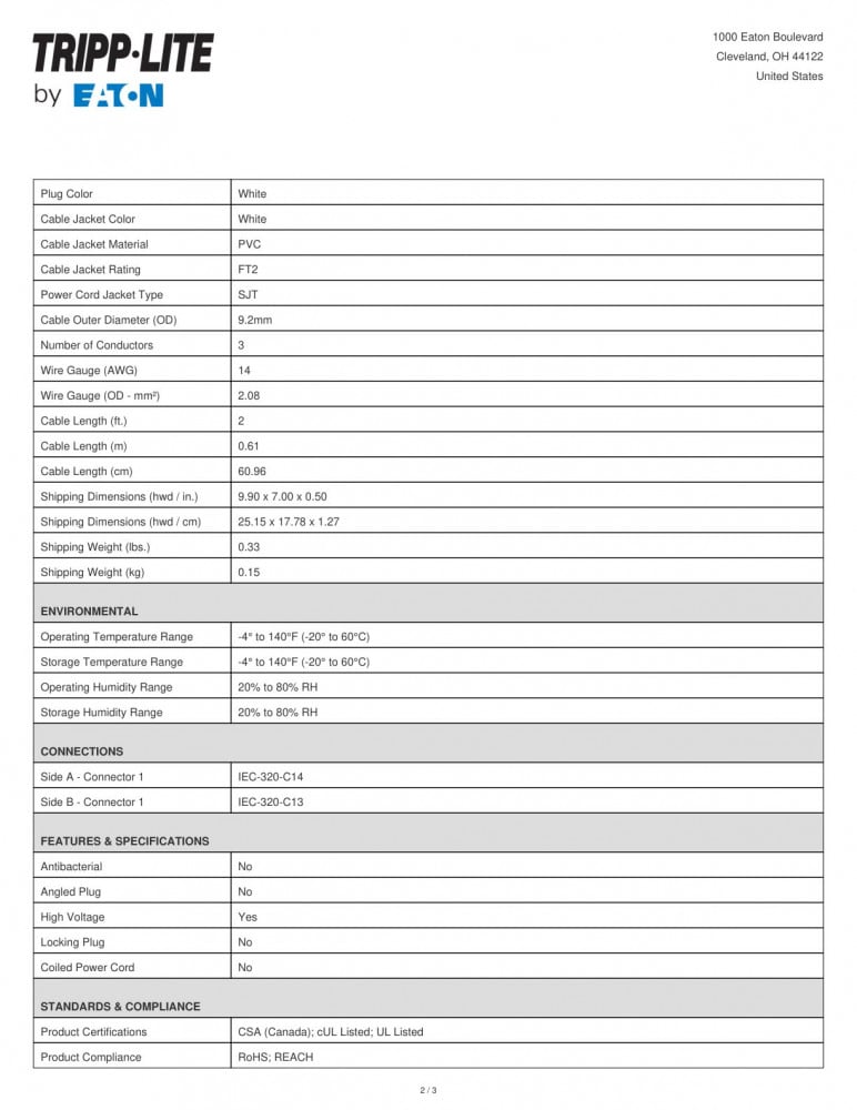 P005-002-AWH technical document page 2