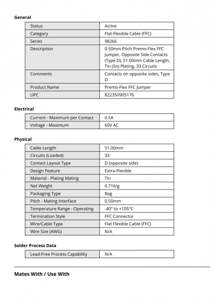 MOLEX 982661032 document image 2
