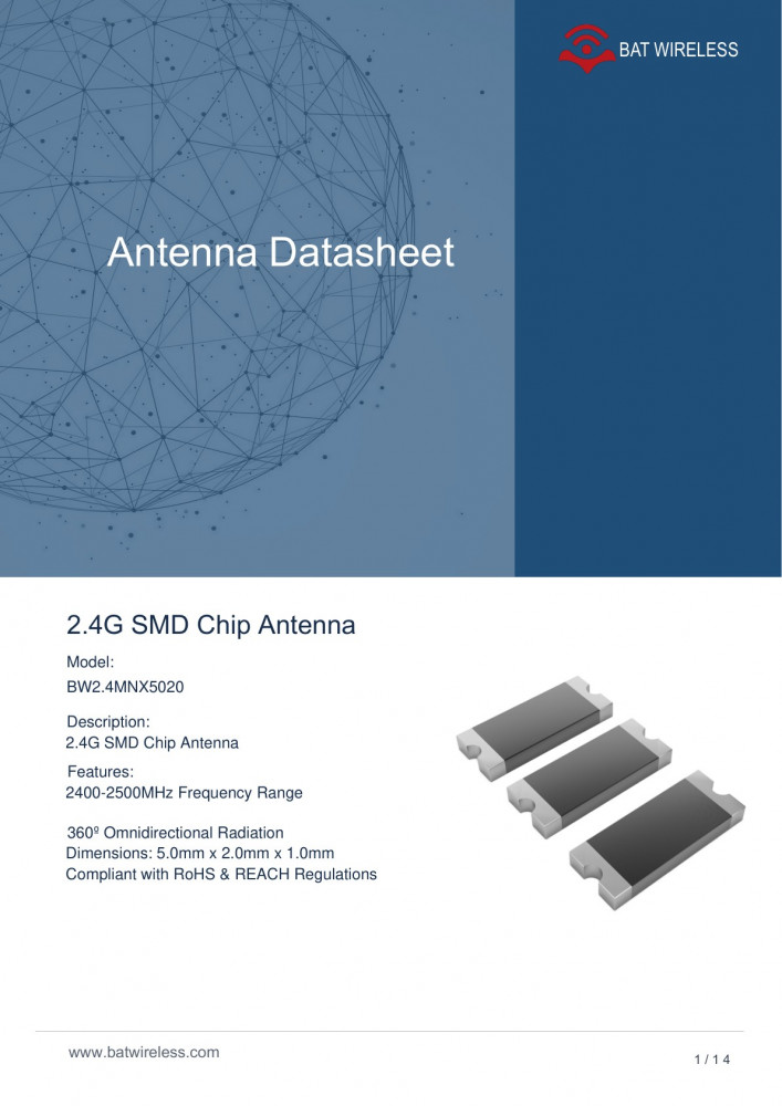 BW2.4MNX5020 datasheet page 1