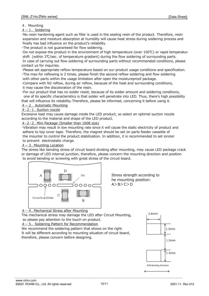 ROHM SML-Z14U4TT86 datasheet page 10
