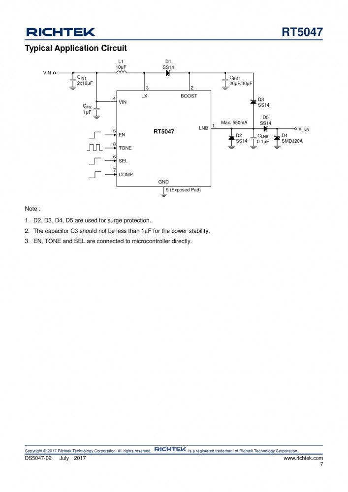 RT5047 datasheet page 7