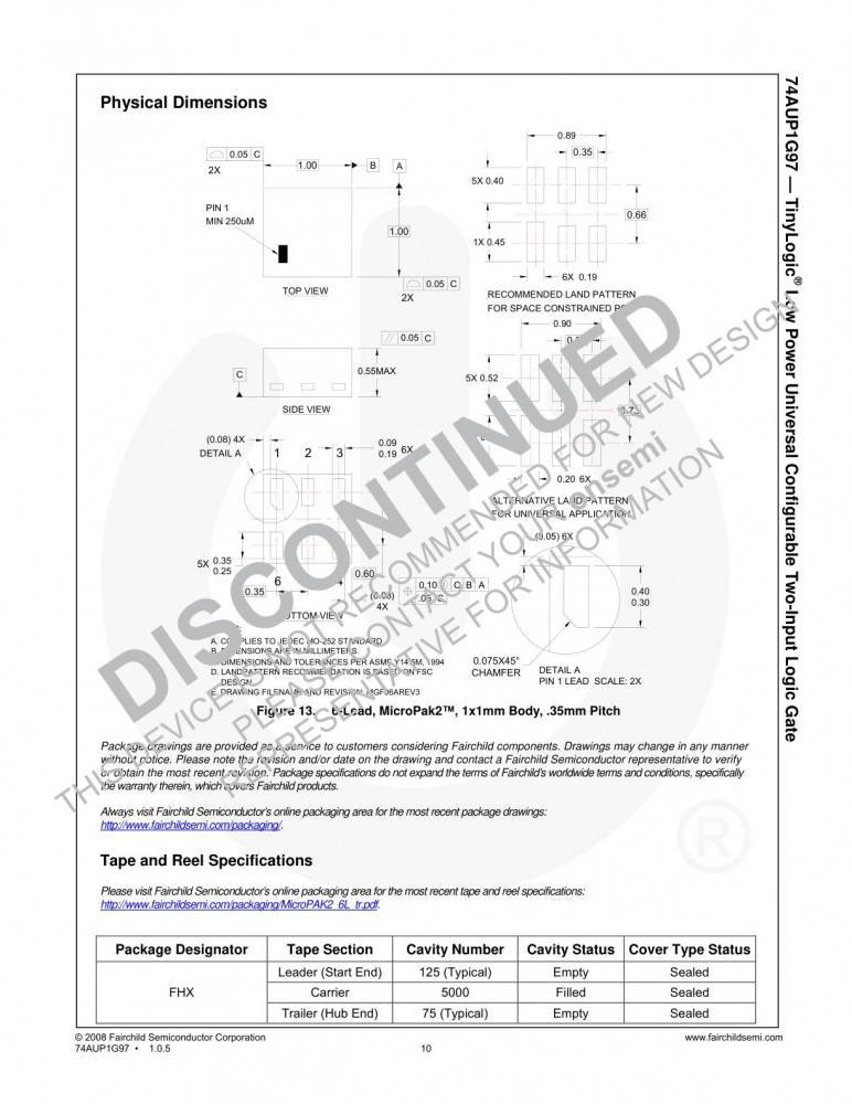 74AUP1G97 datasheet page 10
