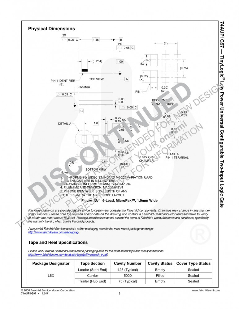 74AUP1G97 datasheet page 9
