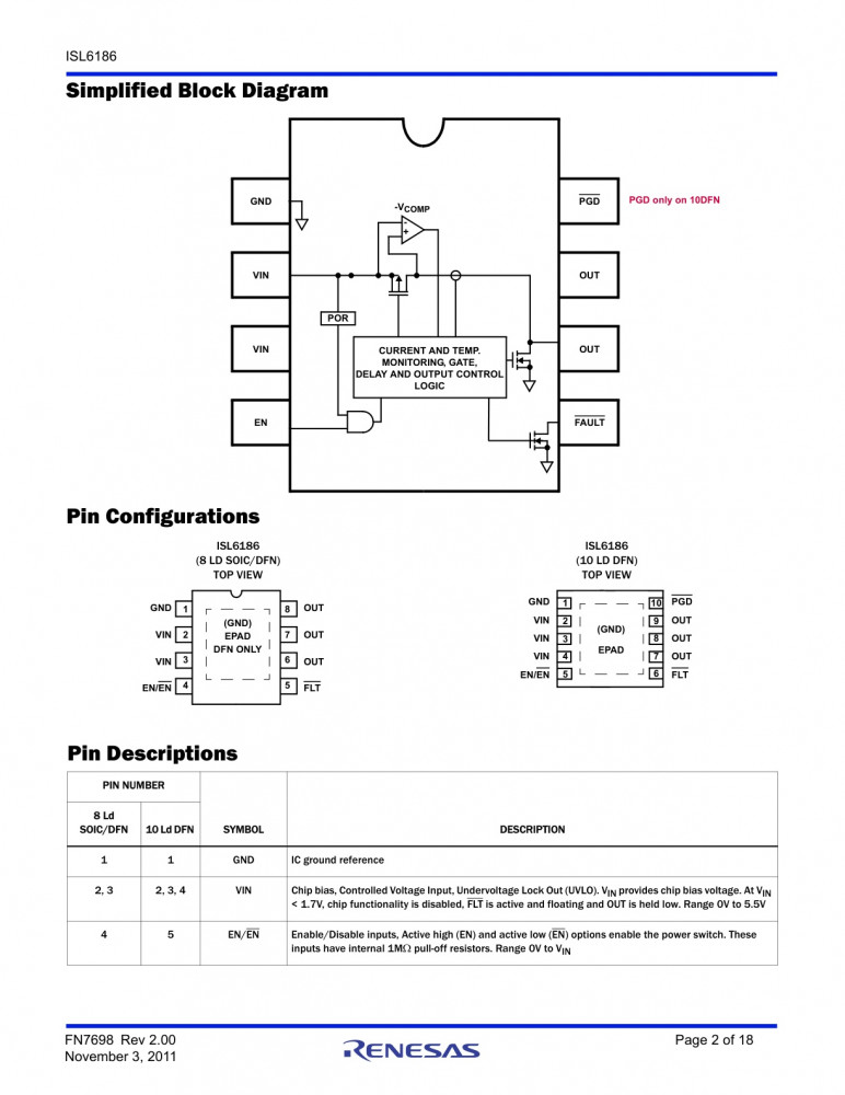 ISL6186 datasheet page 2