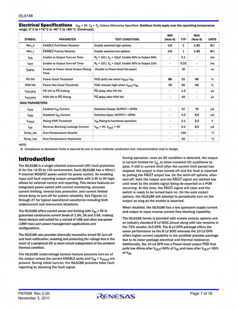 ISL6186 datasheet page 7