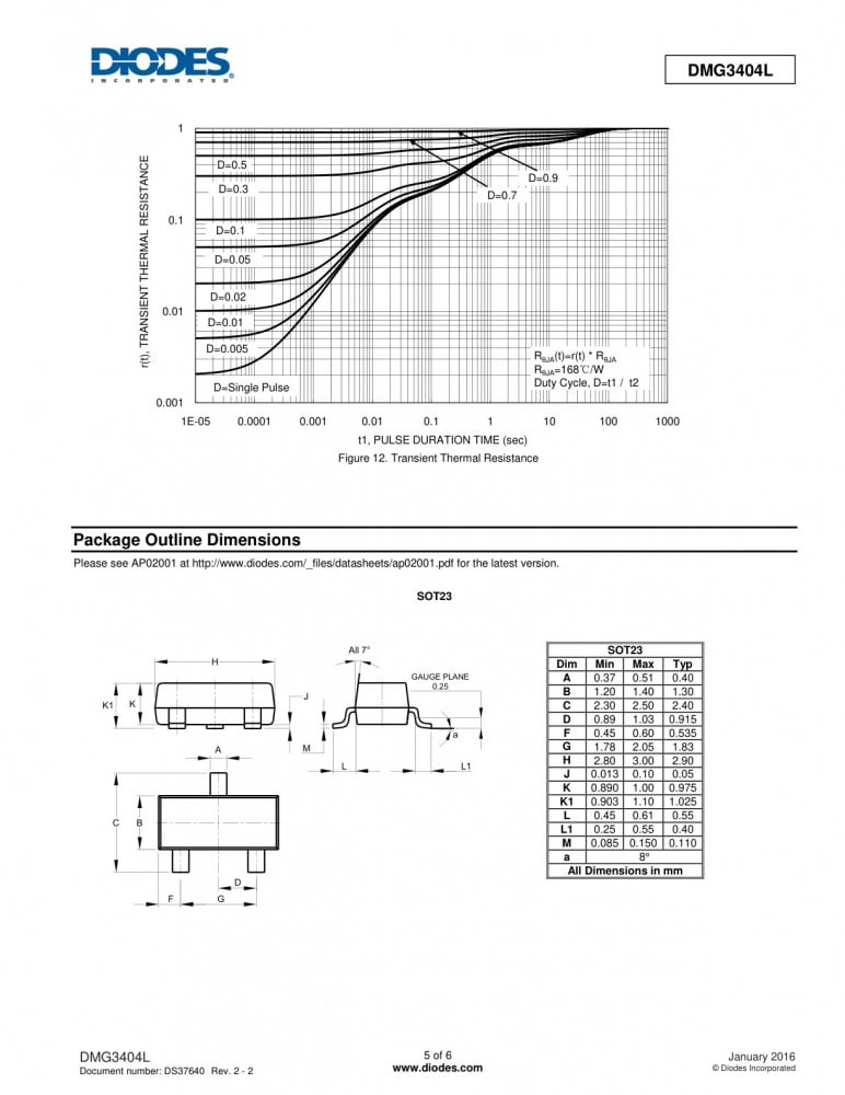 DMG3404L-7 datasheet page 5