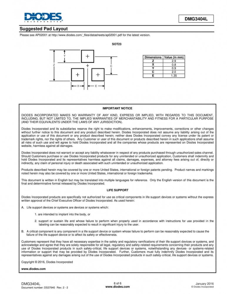 DMG3404L-7 datasheet page 6