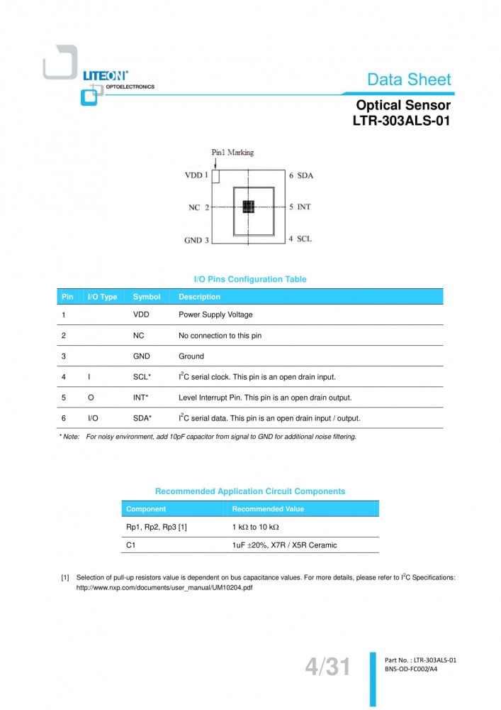 LTR-303ALS-01 datasheet page 5