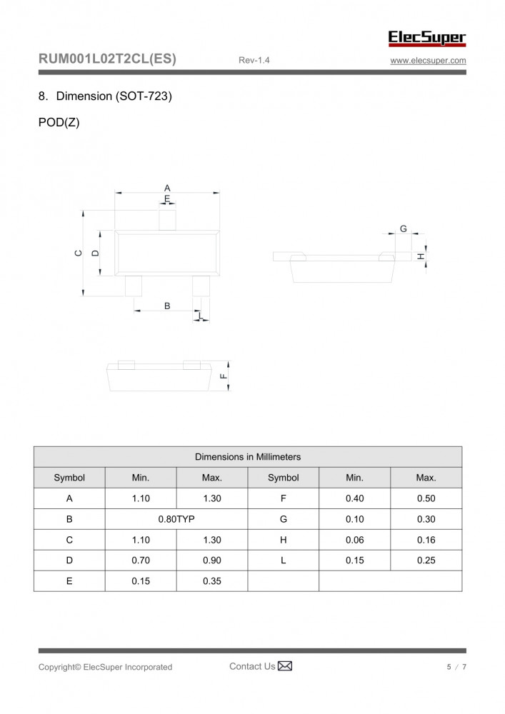 RUM001L02T2CL(ES) datasheet page 5