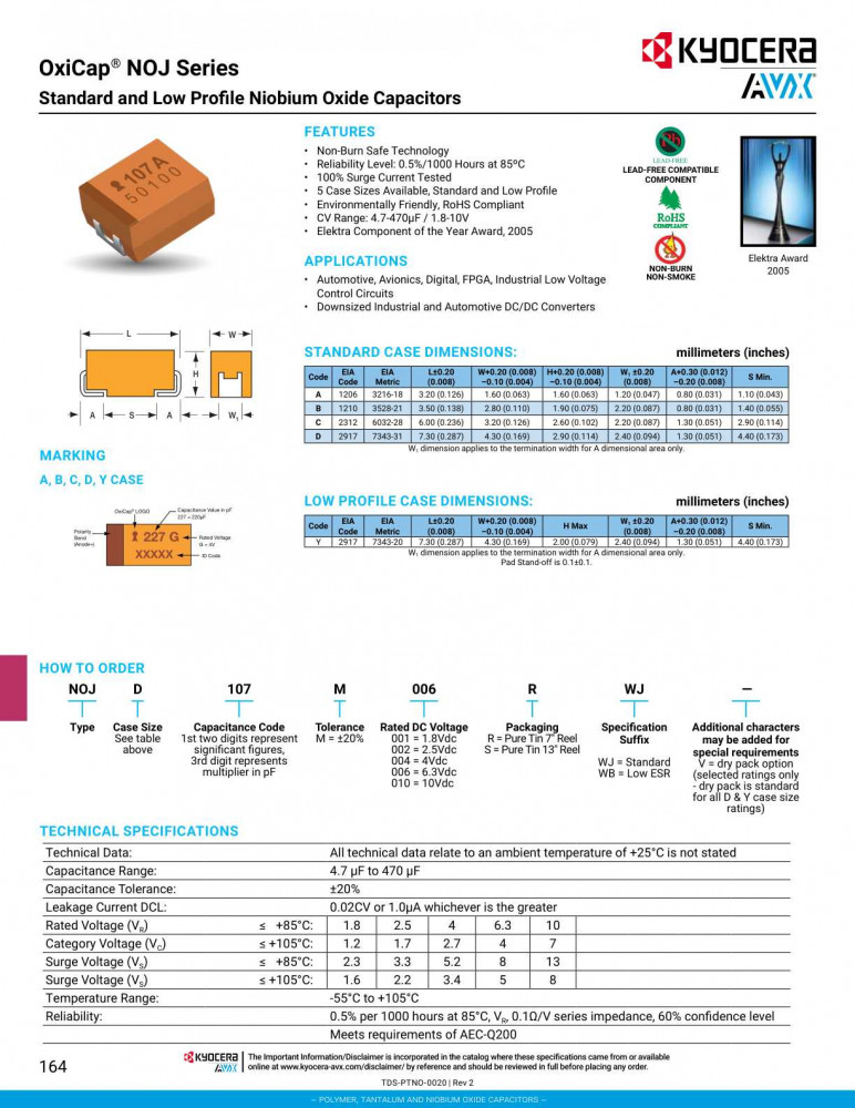 NOJ series technical document page 1