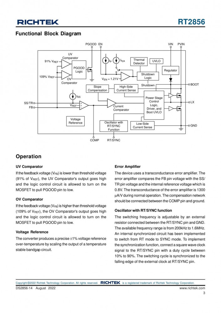 RT2856 technical document page 3