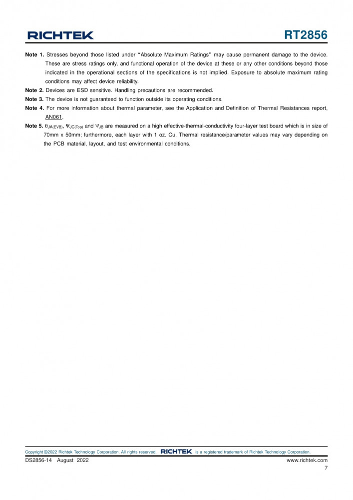 RT2856 technical document page 7