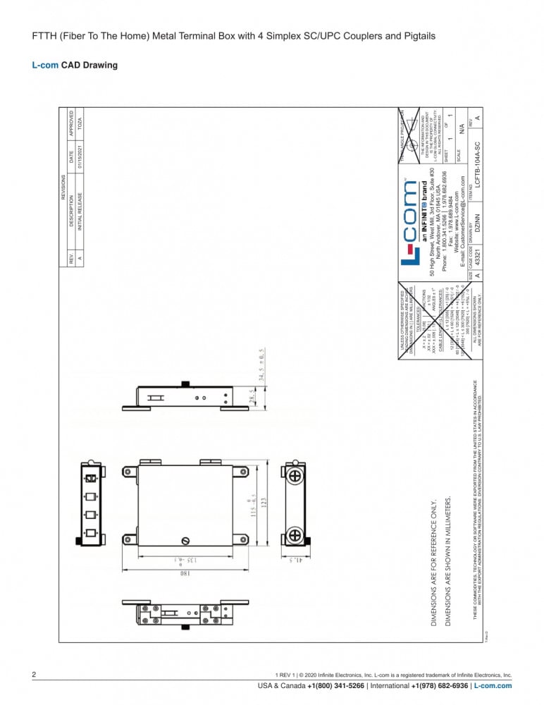 LCFTB-104A-SC technical document page 2