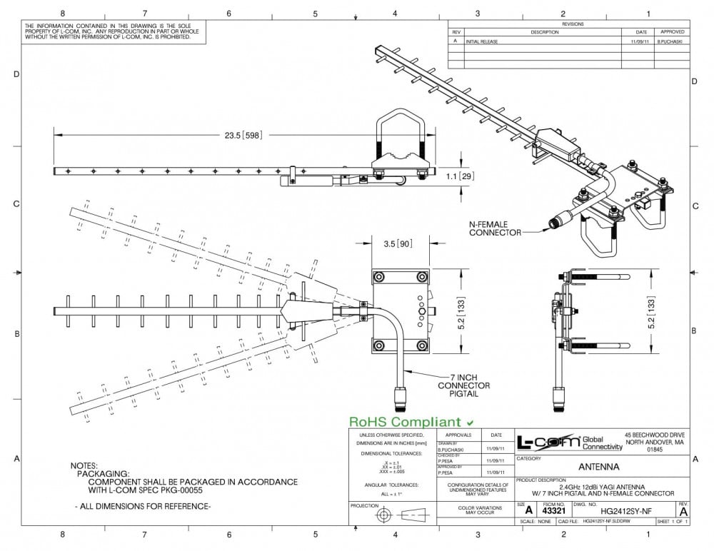 L-com HG2412SY-NF technical document preview