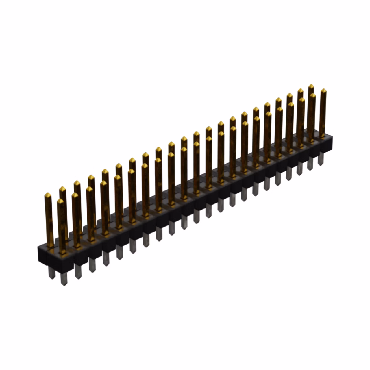C-Grid Header, 2.54mm Pitch, Through Hole, Dual Row, Vertical, 44 Circuits, 0.75µm Gold (Au) Plating, Tray Packaging, Lead-free for sale