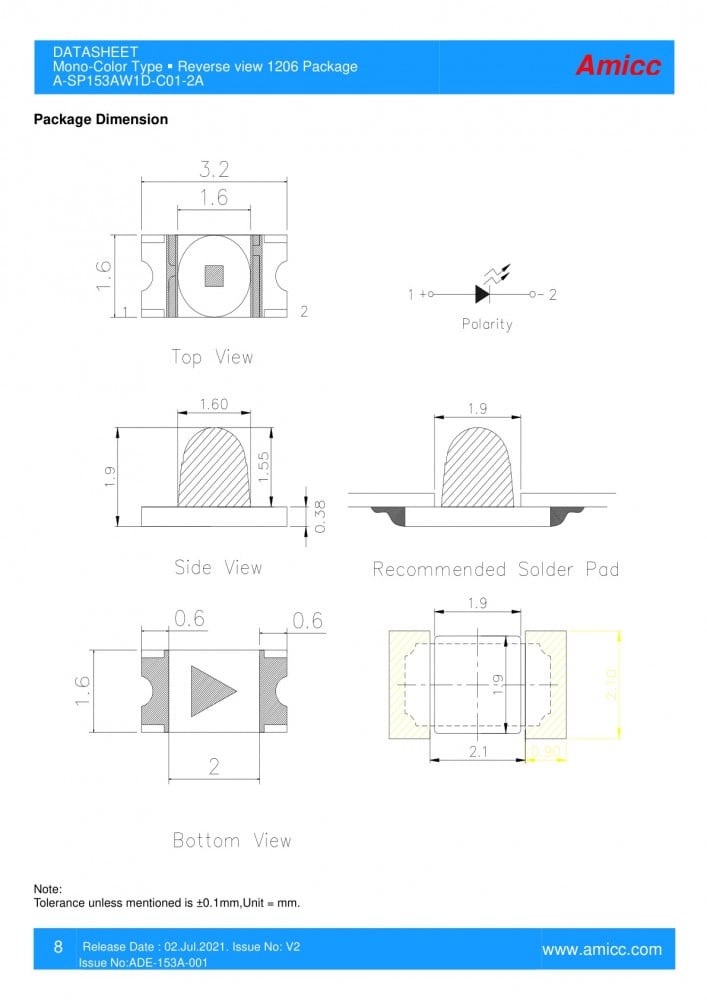 A-SP153AW1D-C01-2A datasheet page 8