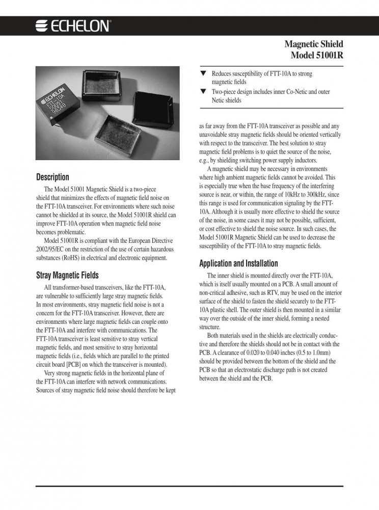 51001R magnetic shield documentation, page 1