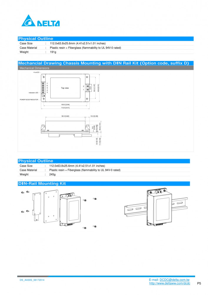 DELTA AA30 series datasheet page 5