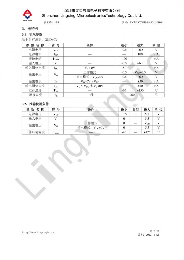 SN74LVC1G14 datasheet page 5