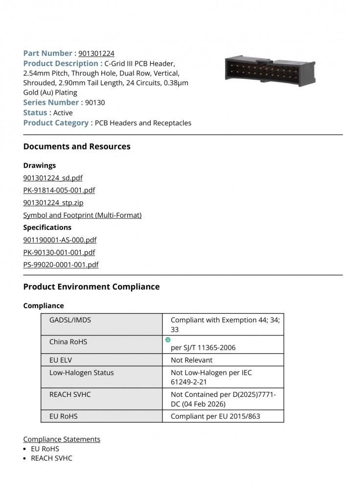901301224 technical document page 1