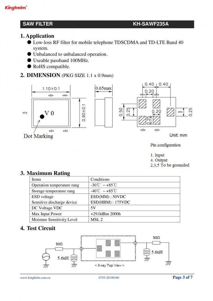 KH-SAWF235A specification page 3