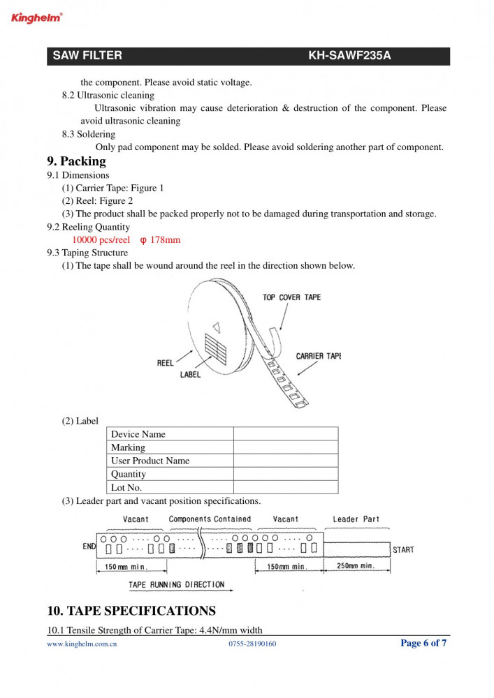 KH-SAWF235A specification page 6