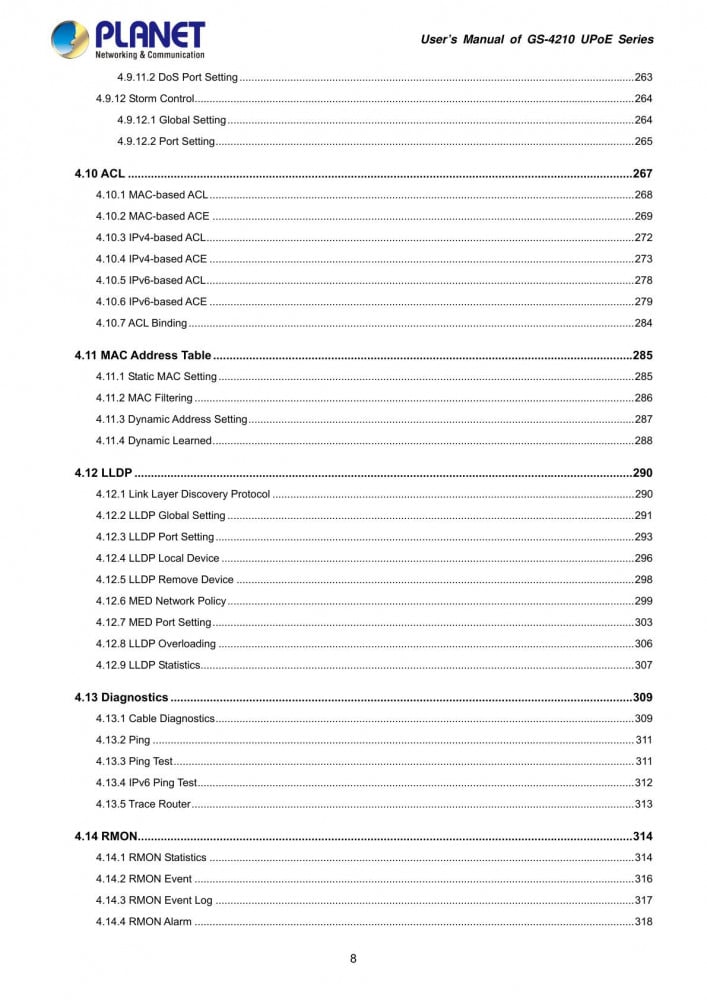 PT-GS-4210-16UP4C manual page 8