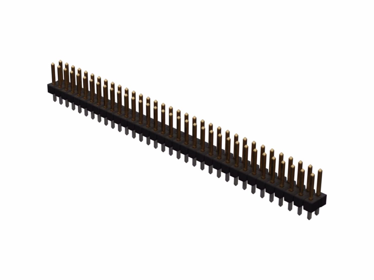 C-Grid Header, 2.54mm Pitch, Through Hole, Dual Row, Vertical, 68 Circuits, 0.38µm Gold (Au) Plating, Bag Packaging, Lead-Free for sale