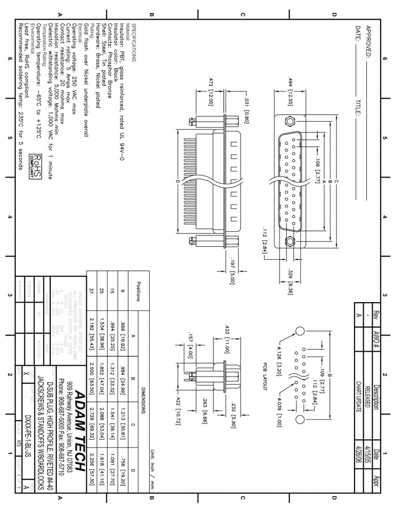 DE09-PE-1-BL-JS technical drawing page