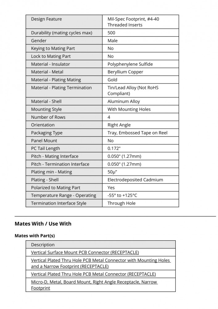 Technical document page 2 for MK-453-100-345-000S-0H6