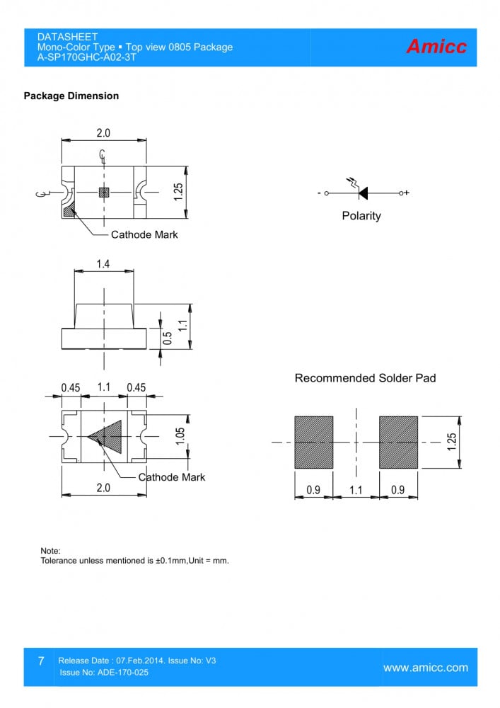A-SP170GHC-A02-3T datasheet page 7