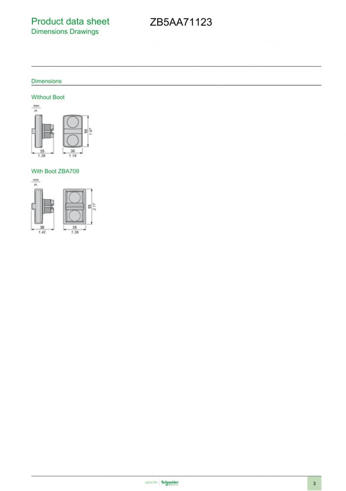 ZB5AA71123 technical documentation page 3