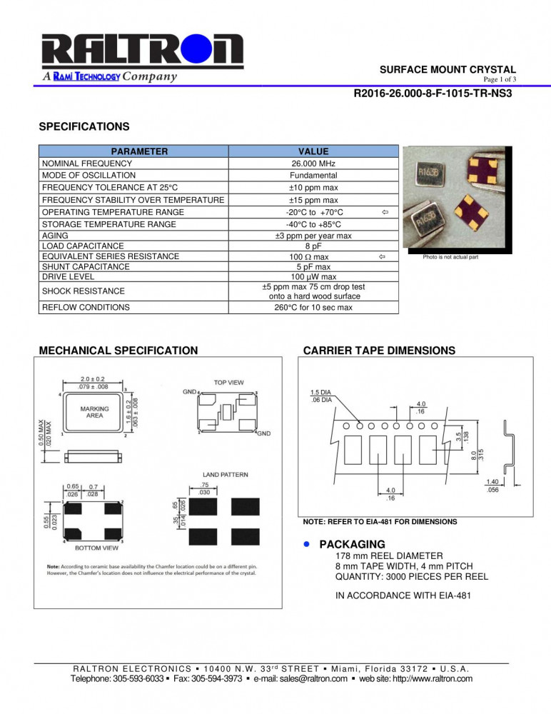 R2016-26.000-8-F-1015-TR-NS3 technical drawing page 1